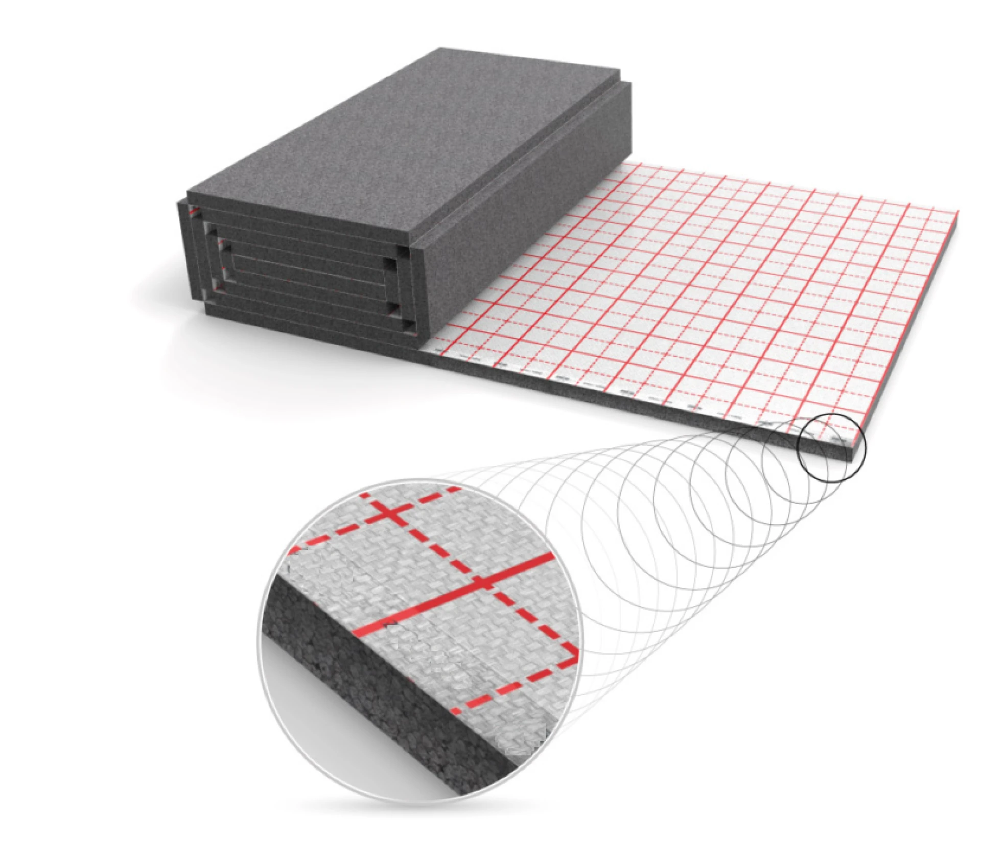 Izolatie ( placa tacker ) EPS80 grafitat cu folie PP si banda adeziva ...